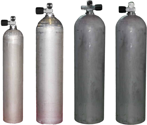 Duikfles Aluminium (met kraan) Duikwereld