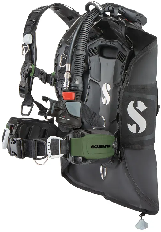 Scubapro Hydros Pro 2 met Air2 , LEGER GROEN XS Duikwereld