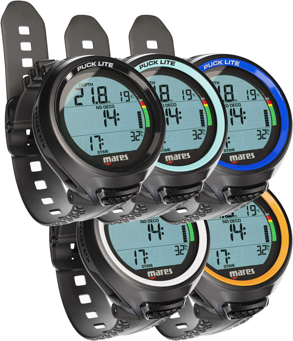 Mares Dive Computer Puck Lite - Black Duikwereld